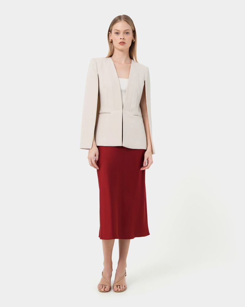 Christina 2 Cape Jacket | Pale Nude | Forcast - Forcast AU