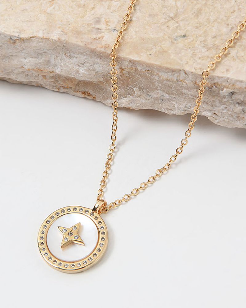 Macie 16k Gold Plated Necklace - Gold