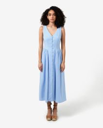 Kendal Linen Blend Dress | Periwinkle | Forcast AU