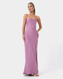 Anaise Backless Maxi Dress | Rose Purple | Forcast - Forcast AU