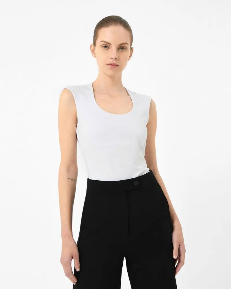 Soho Rounded Square Neck Top