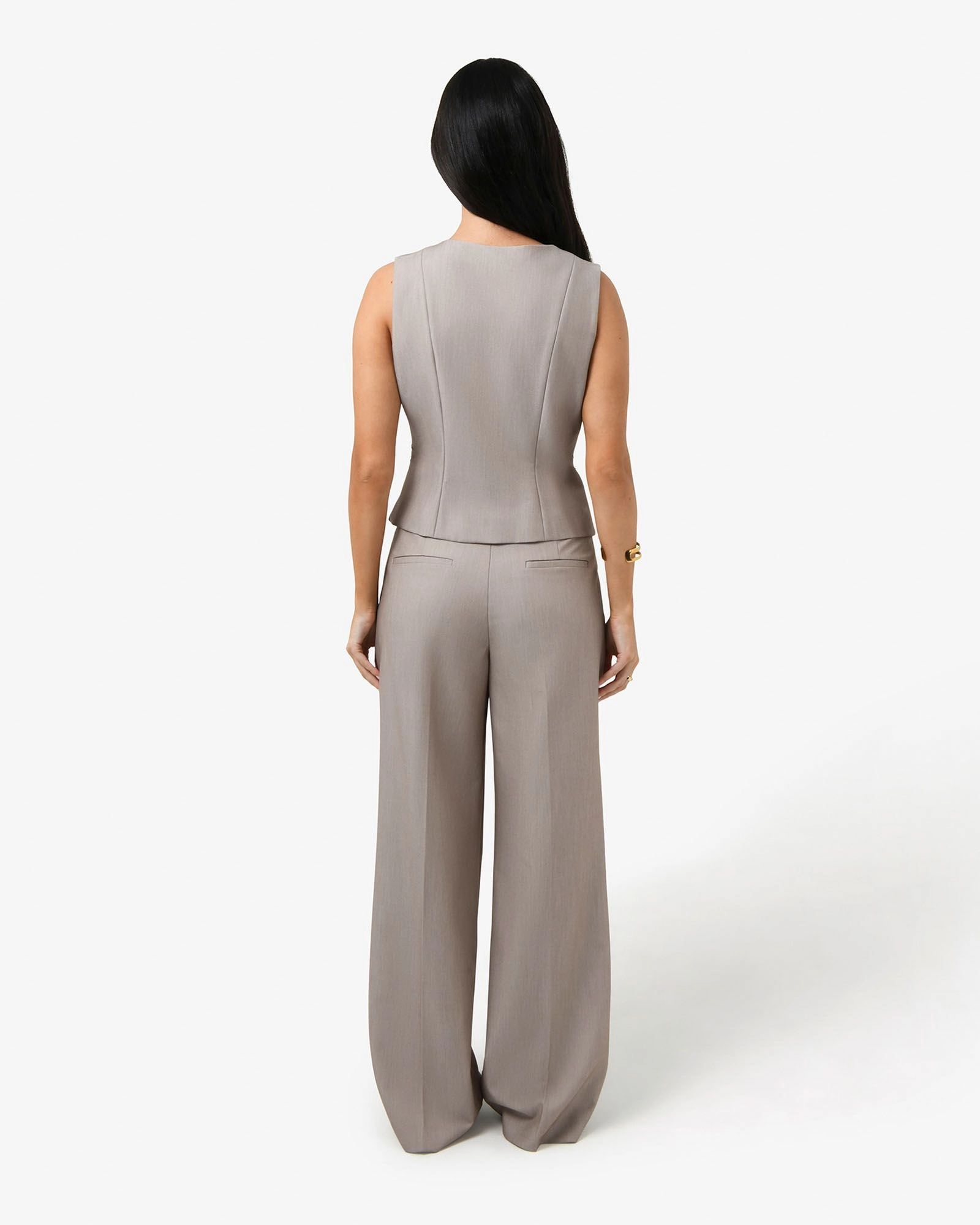 Fitzroy Pleat Front Pants | Oyster Beige | Forcast AU