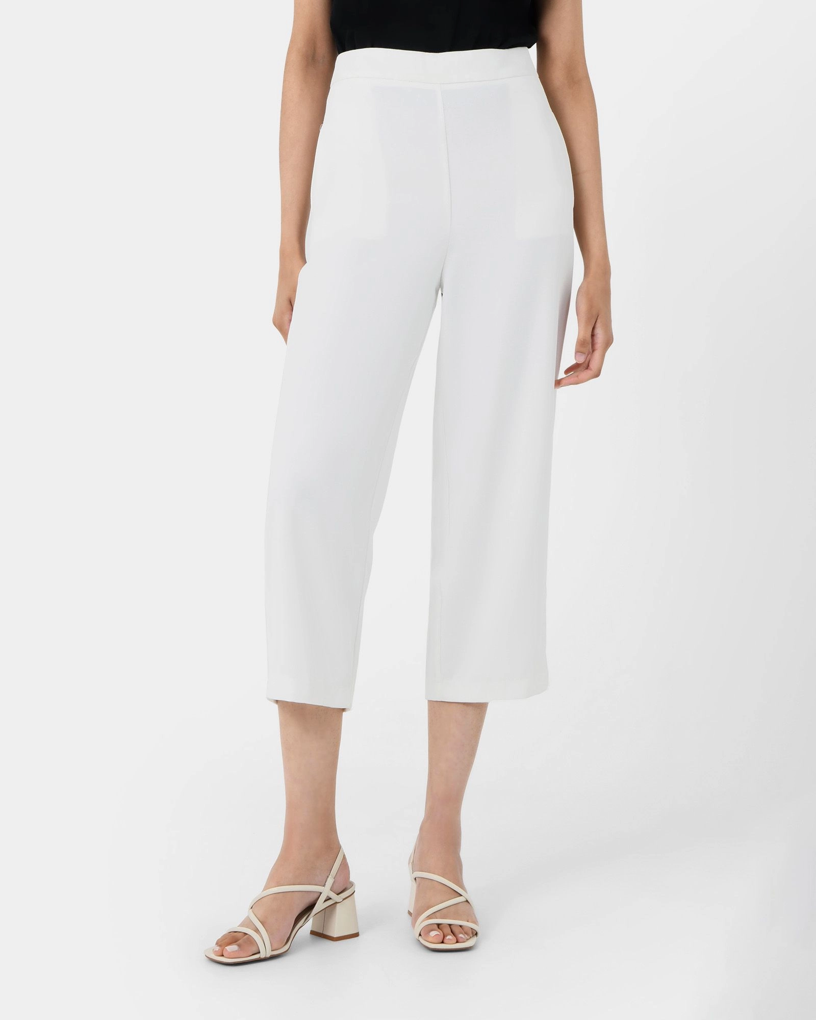 Lexee High-Waist Culottes | Ivory | Forcast - Forcast AU